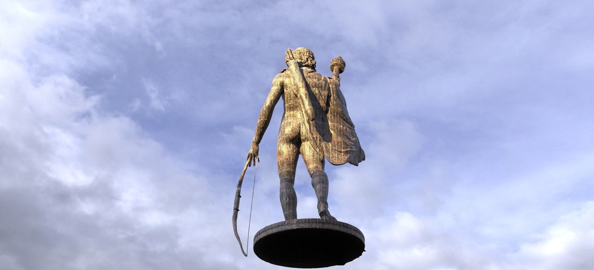 Dark Sun God Apollo Torch bearer 3D model | CGTrader