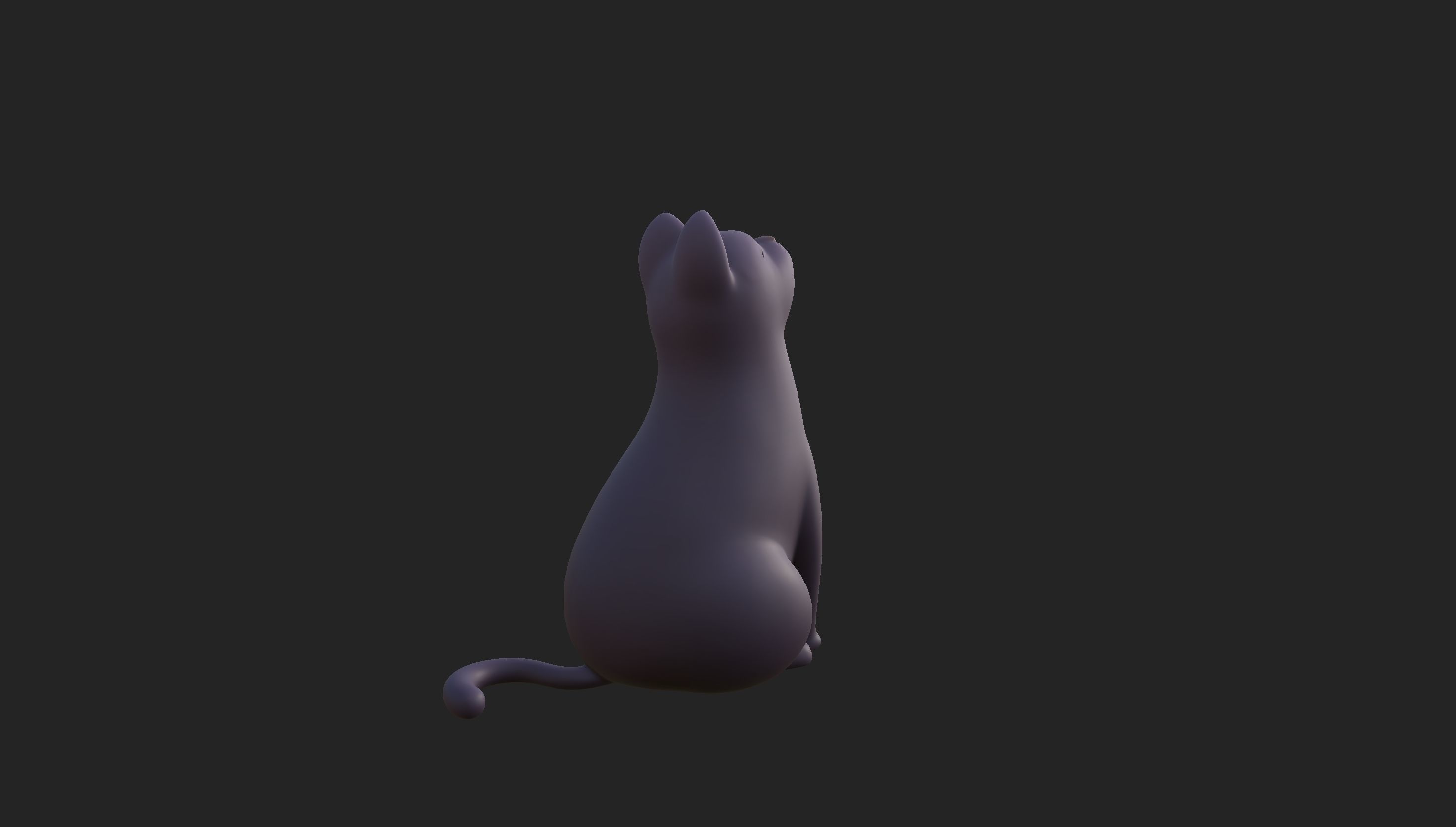 Sitting Cat 001 3D model | CGTrader