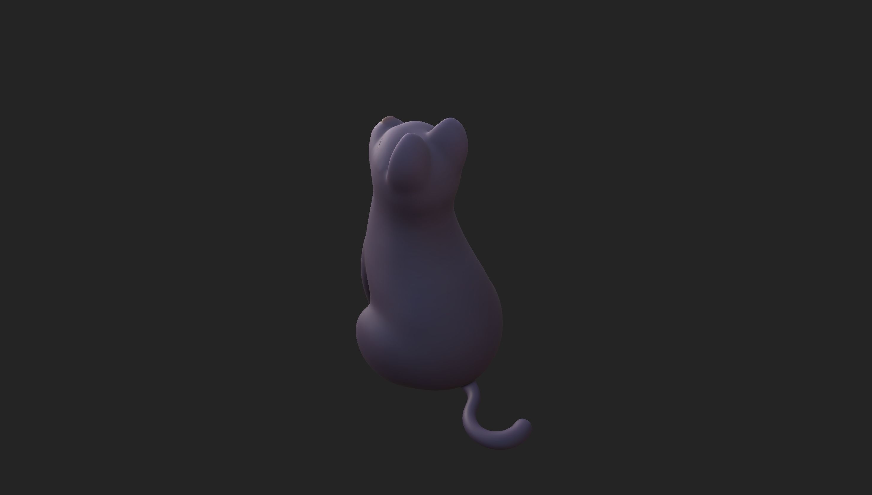 Sitting Cat 001 3D model | CGTrader