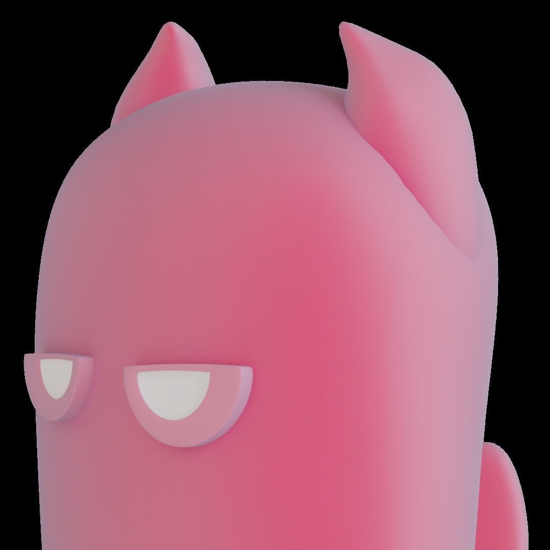 Pink Monster 3D model | CGTrader