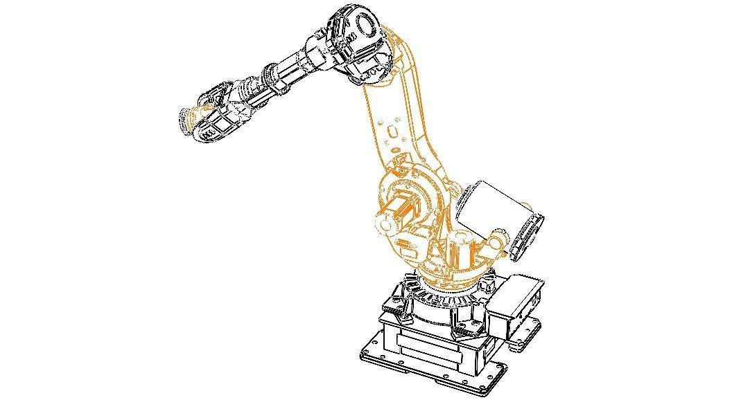 ABB IRB 6640 Robot 3D model rigged | CGTrader