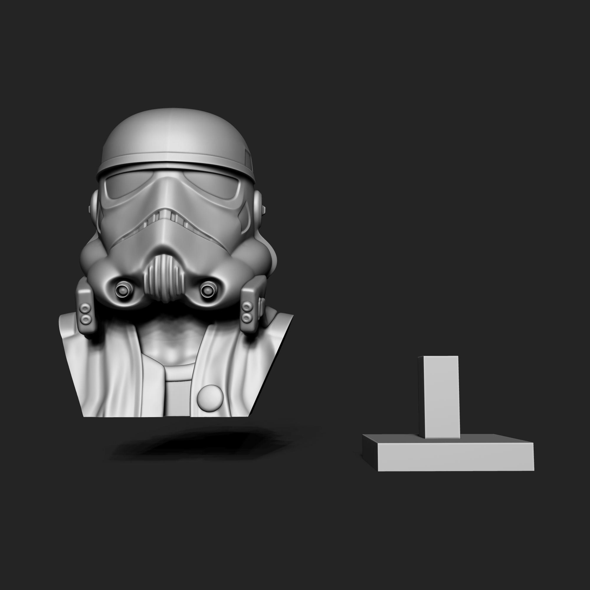Stormtrooper Helmet - Star war bust 3D model 3D printable | CGTrader