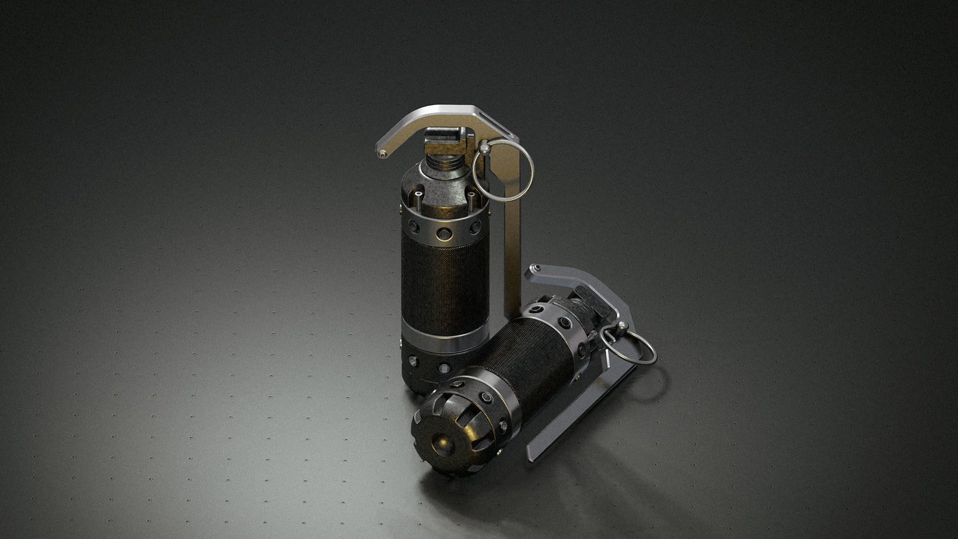 Sci-Fi Grenade 3D Model OBJ BLENDFILES 3D model | CGTrader