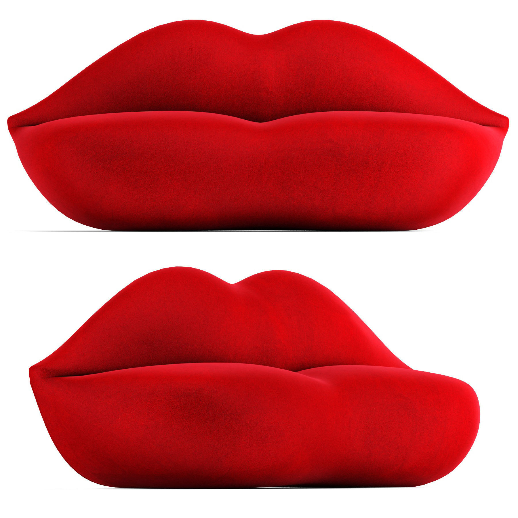 Gufram bocca sofa 3D model | CGTrader