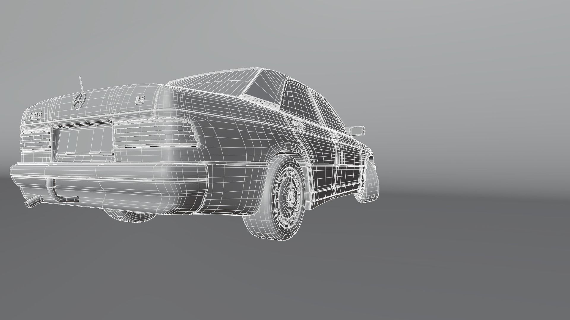 Mercedes Benz 190 free 3D model rigged | CGTrader