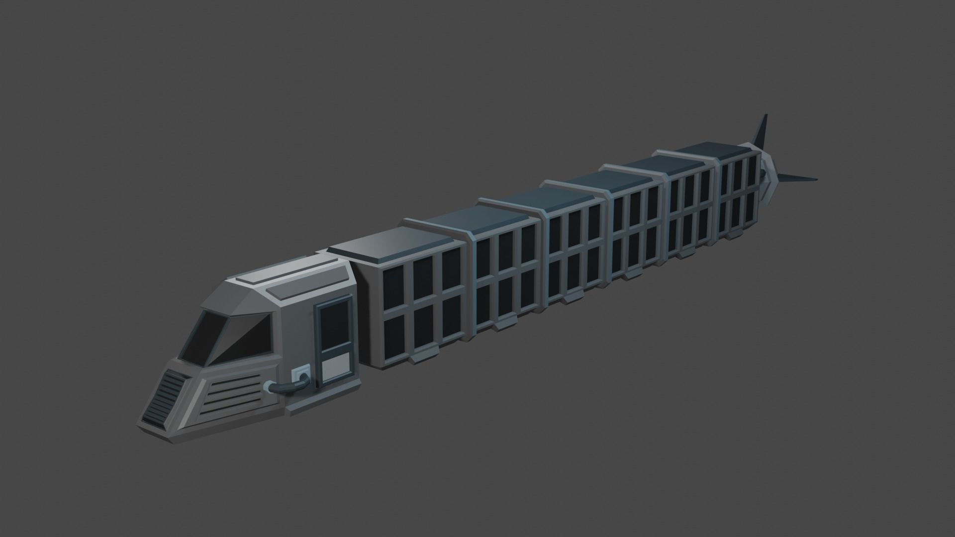 Future Train for game 3D model | CGTrader