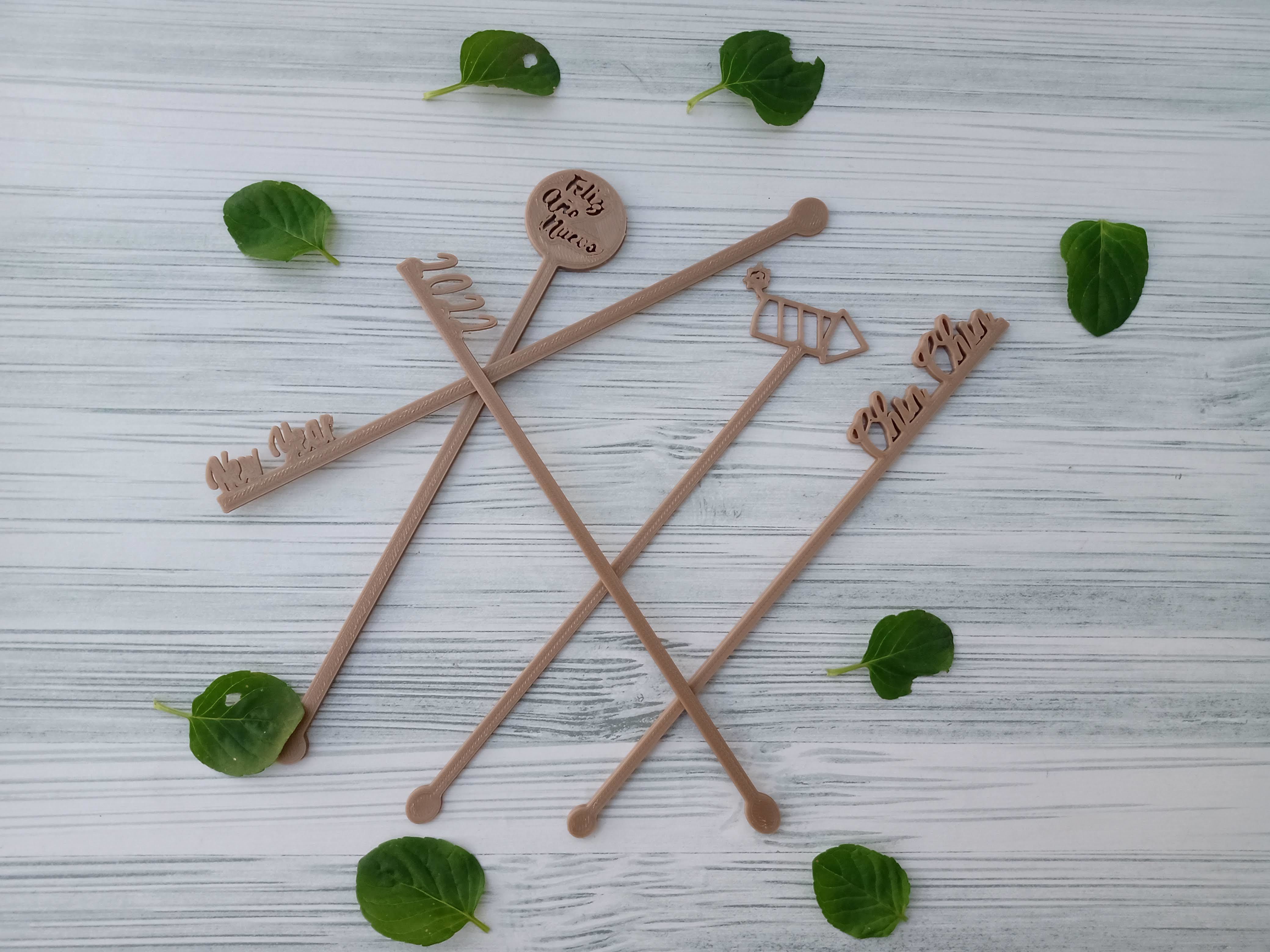 Combo x 50 Revolvedores de Trago Modelos Varios 3D model 3D printable ...