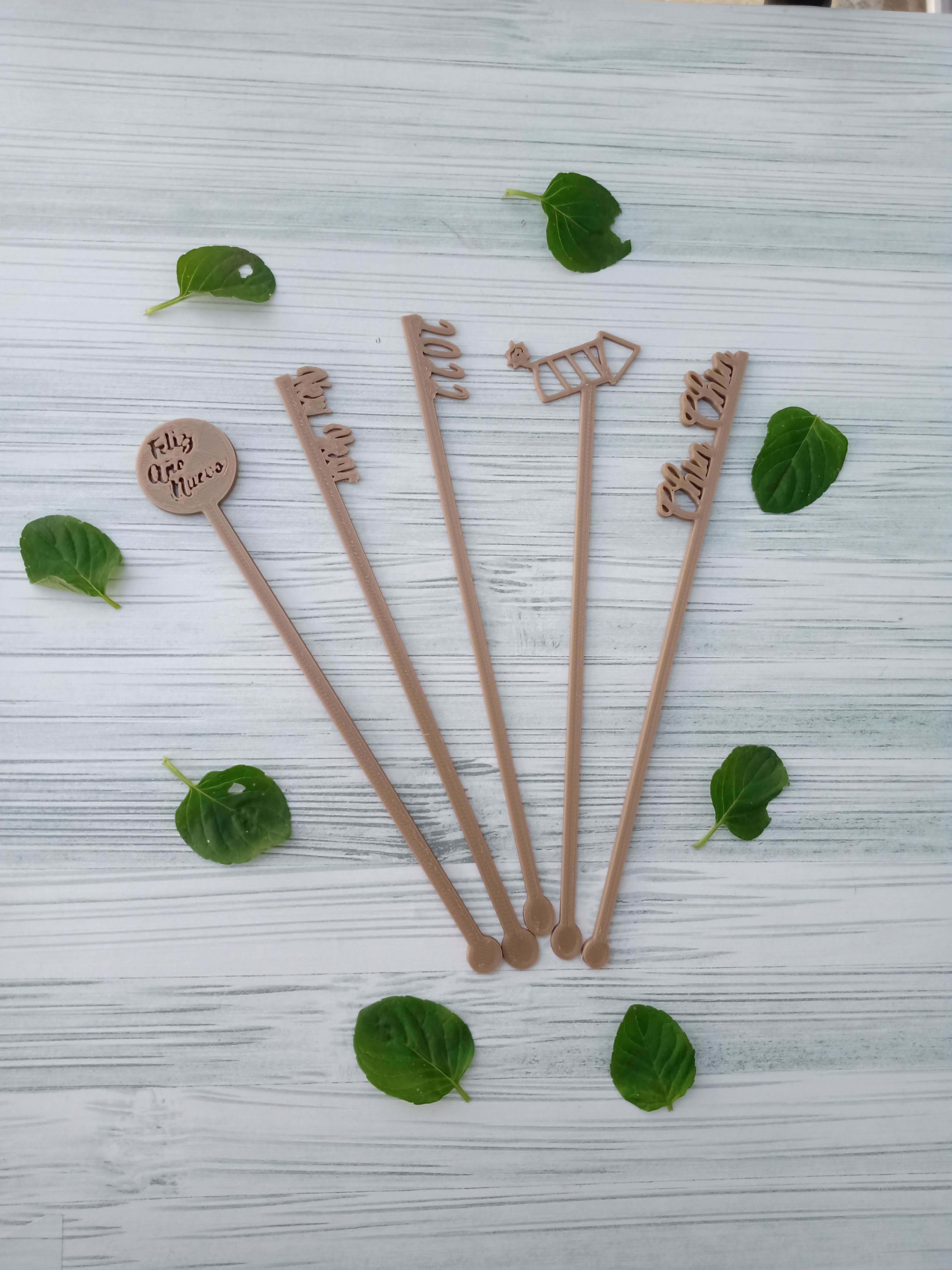 Combo x 50 Revolvedores de Trago Modelos Varios 3D model 3D printable ...