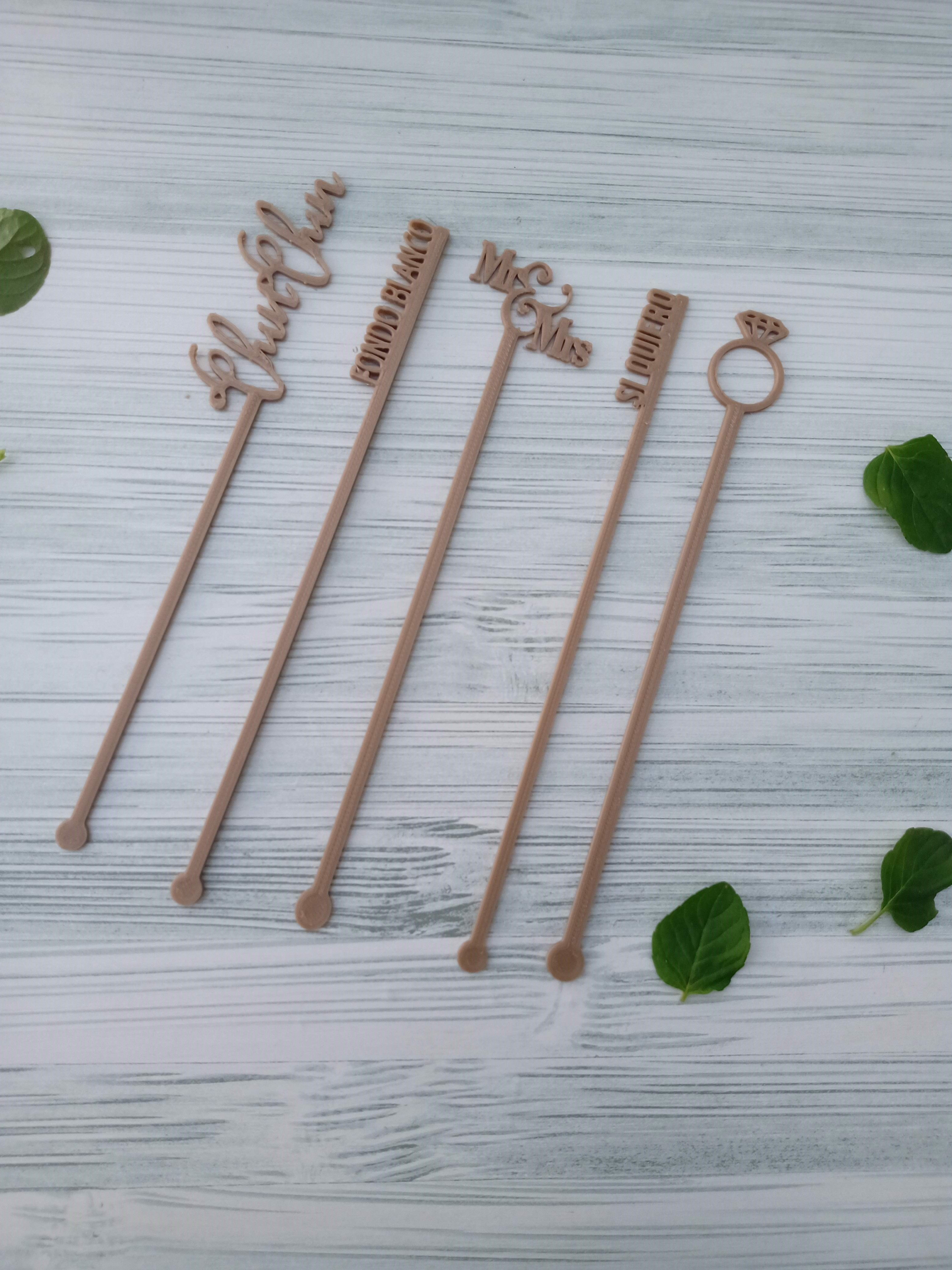 Combo x 50 Revolvedores de Trago Modelos Varios 3D model 3D printable ...