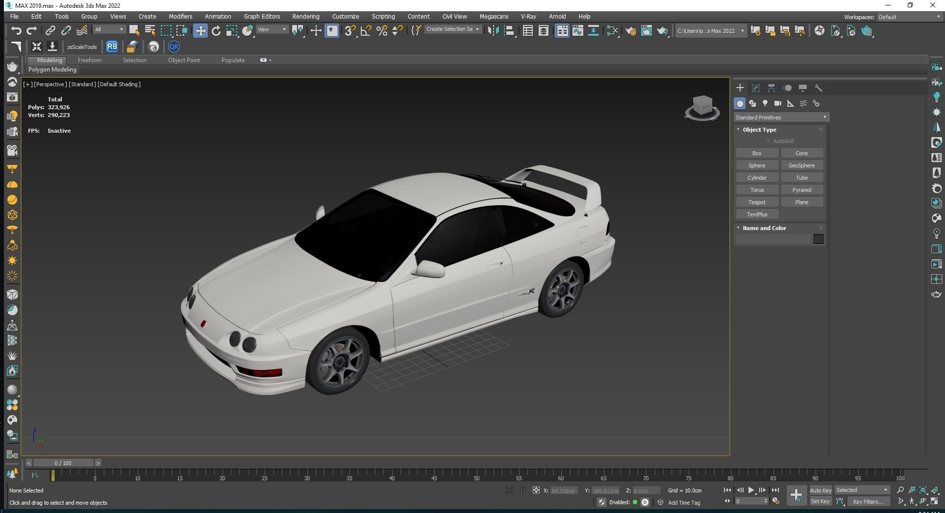 Acura Integra 2001 free VR / AR / low-poly 3D model | CGTrader