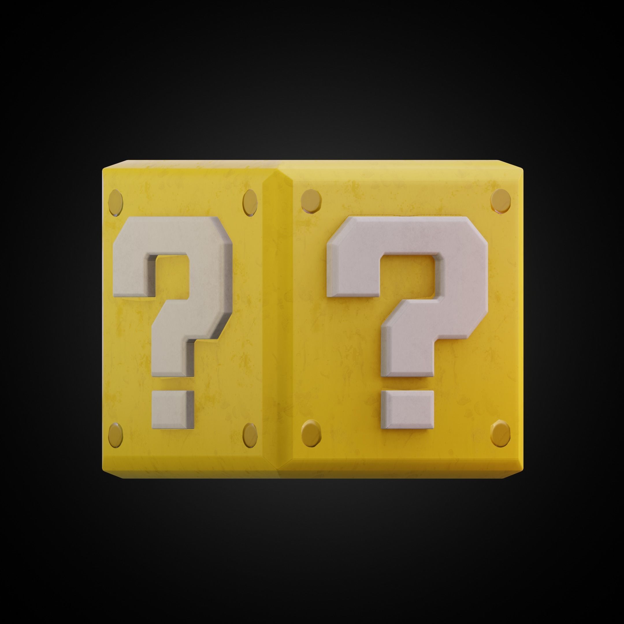 Super Mario Bros Movie Question Block 3D model 3D printable | CGTrader