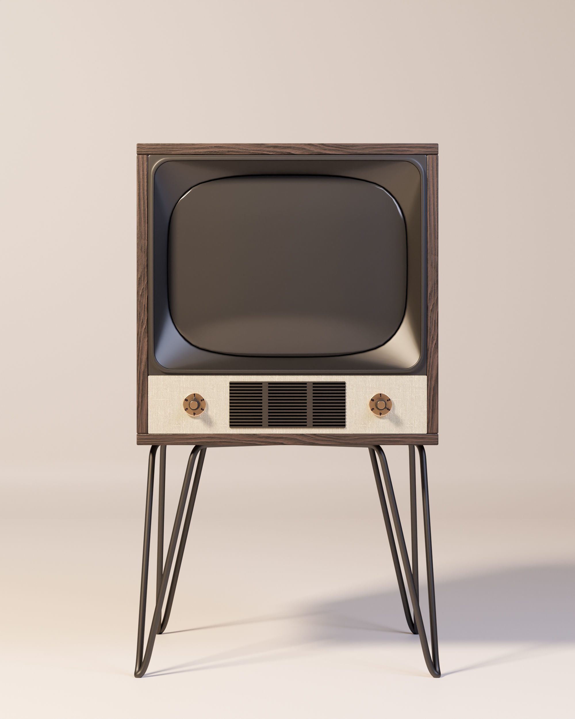 Vintage Retro TV 3D Model free 3D model | CGTrader