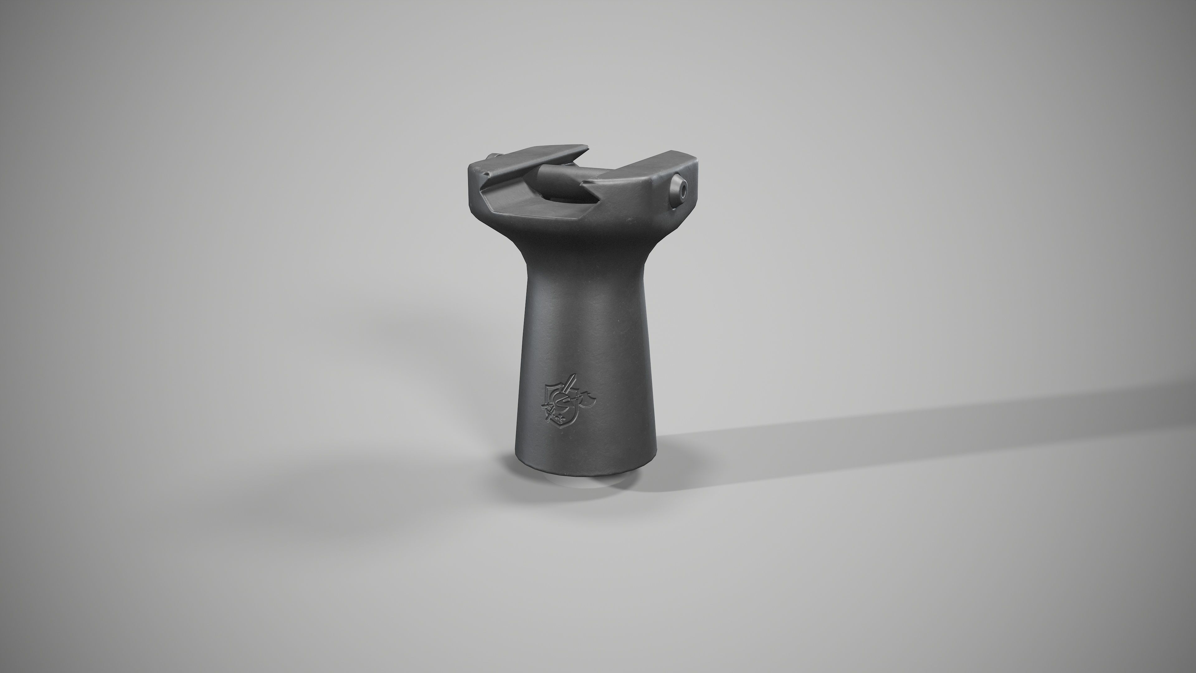 Knight arms foregrip frontgip low poly 3d model free VR / AR / low-poly ...