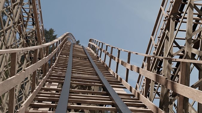 Rollercoaster 3D model | CGTrader