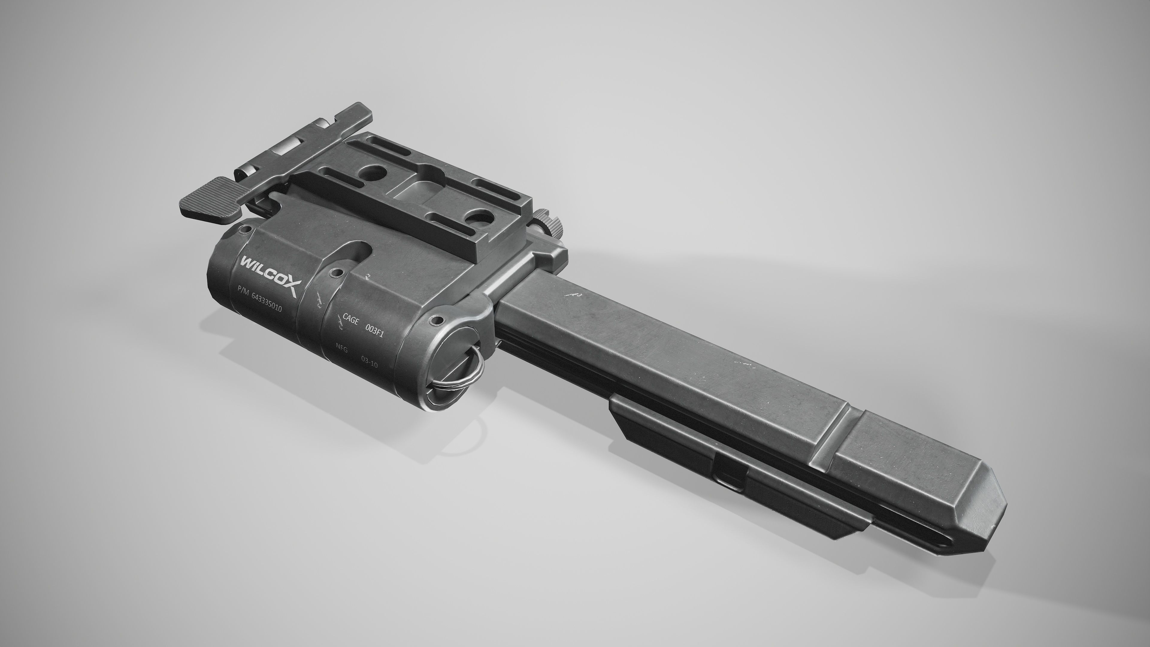 3D model Eotech HHS with magnifier and wilcox mount lopoly 3d model VR ...