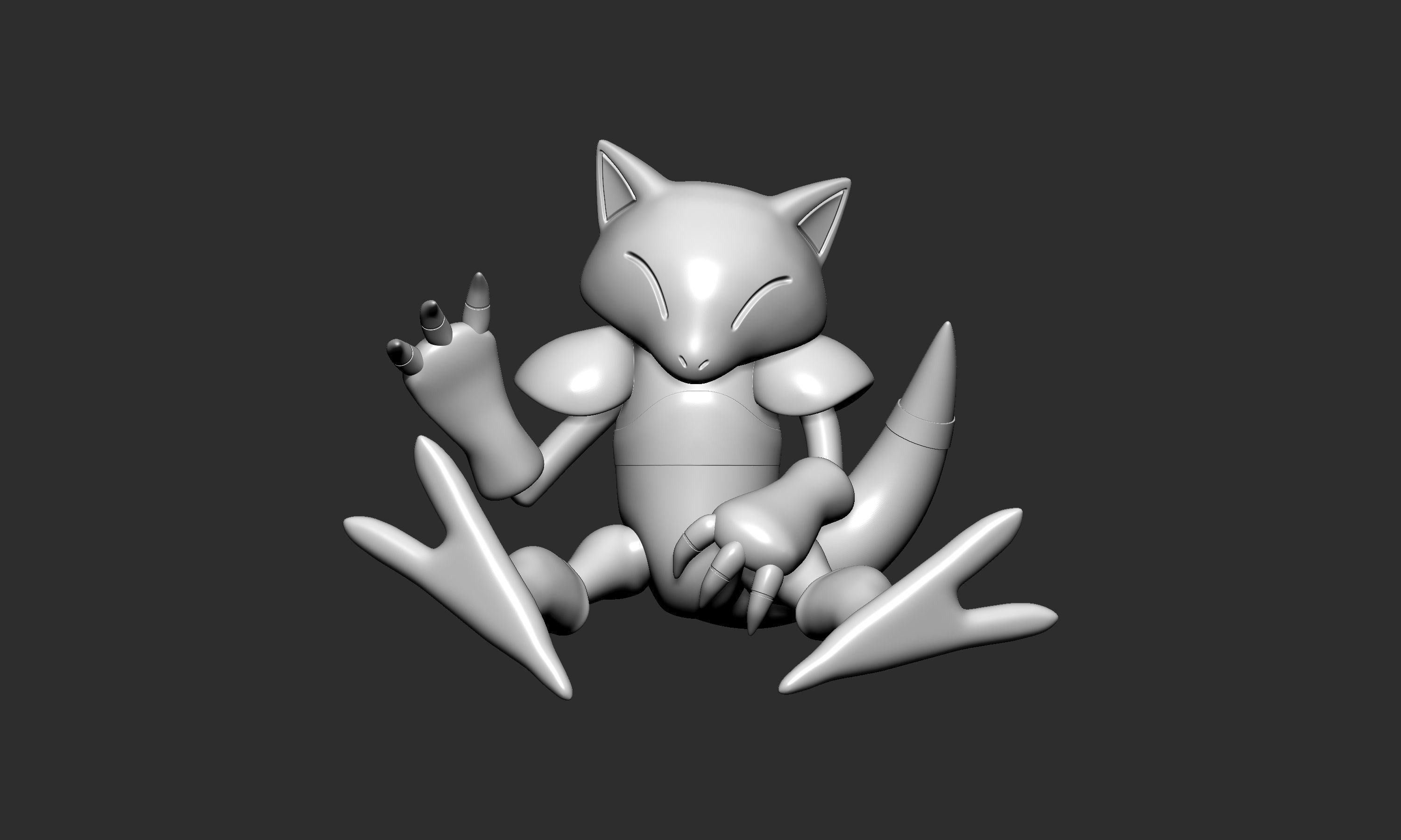 Pokemon - Abra with 2 poses 3D model 3D printable | CGTrader