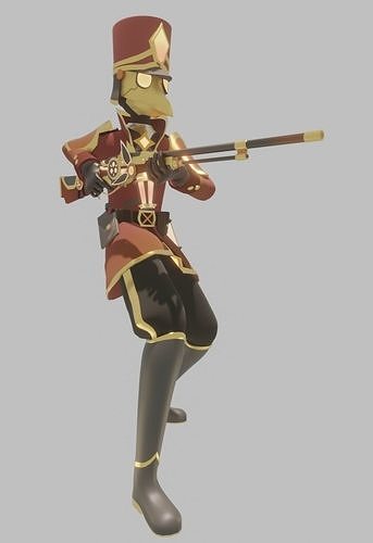 fantasy soldier with gun 3D Model 3D model rigged | CGTrader