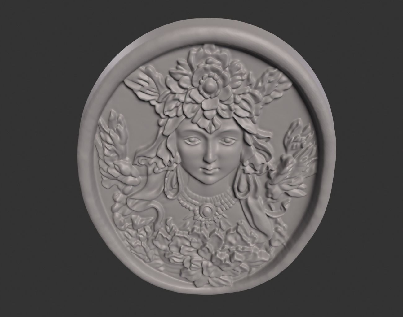 Bas Relief Woman 230519E 3D model 3D printable | CGTrader