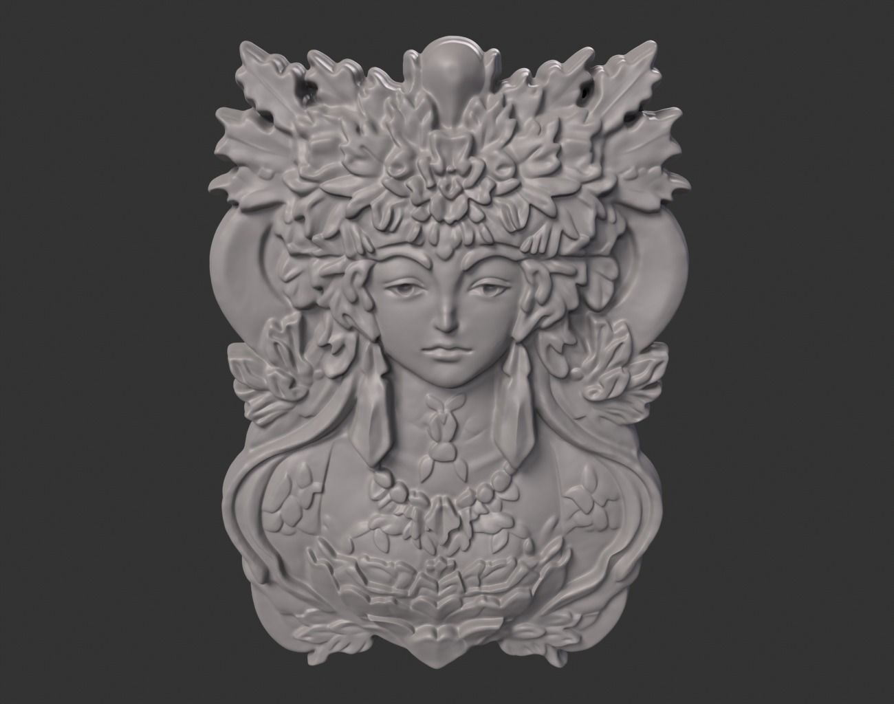 Bas Relief Woman 230519B 3D model 3D printable | CGTrader