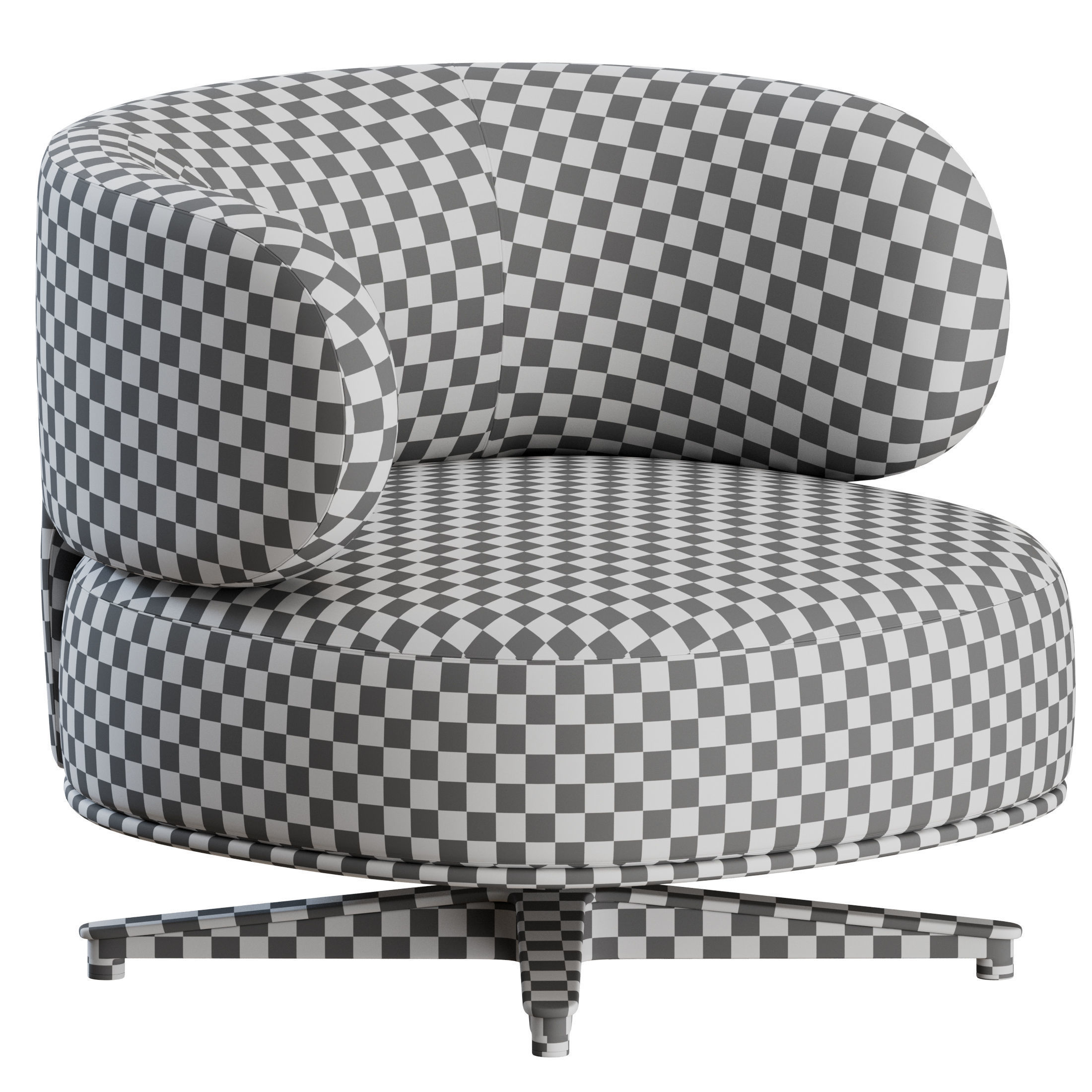 AKIKO Lounge Swivel armchair By Gallotti and Radice 3D model | CGTrader
