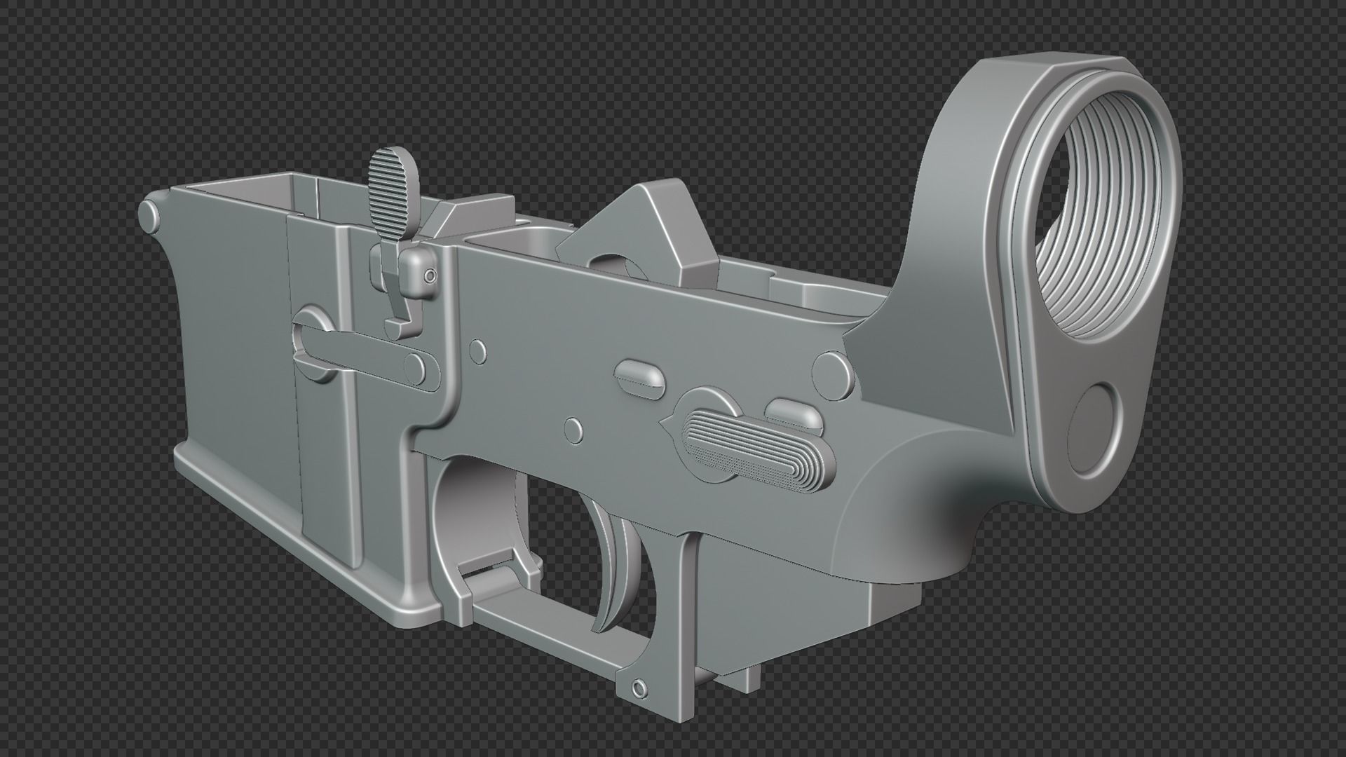 3D model AR-15 Lower Receiver VR / AR / low-poly | CGTrader