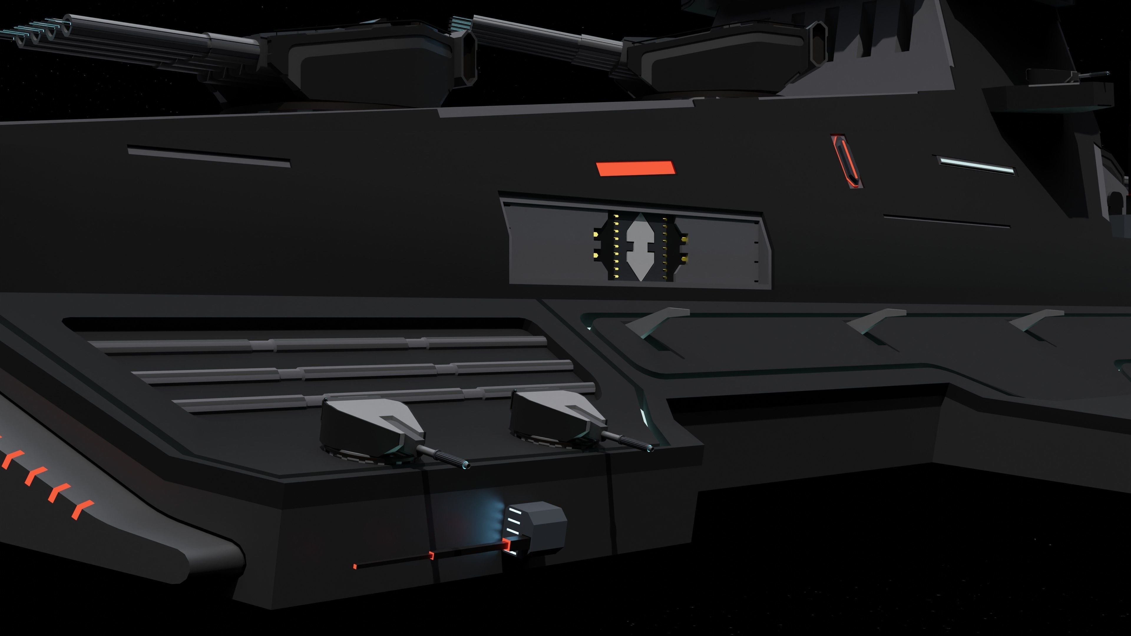 3D model Starfire-class Space Battleship VR / AR / low-poly | CGTrader