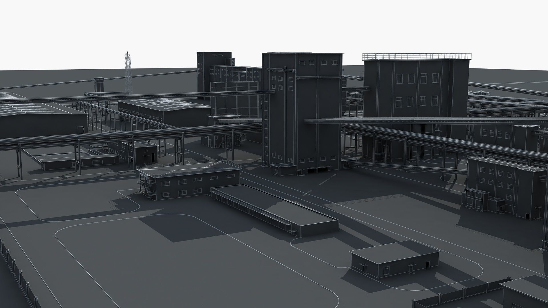 Factory 1 3D model | CGTrader