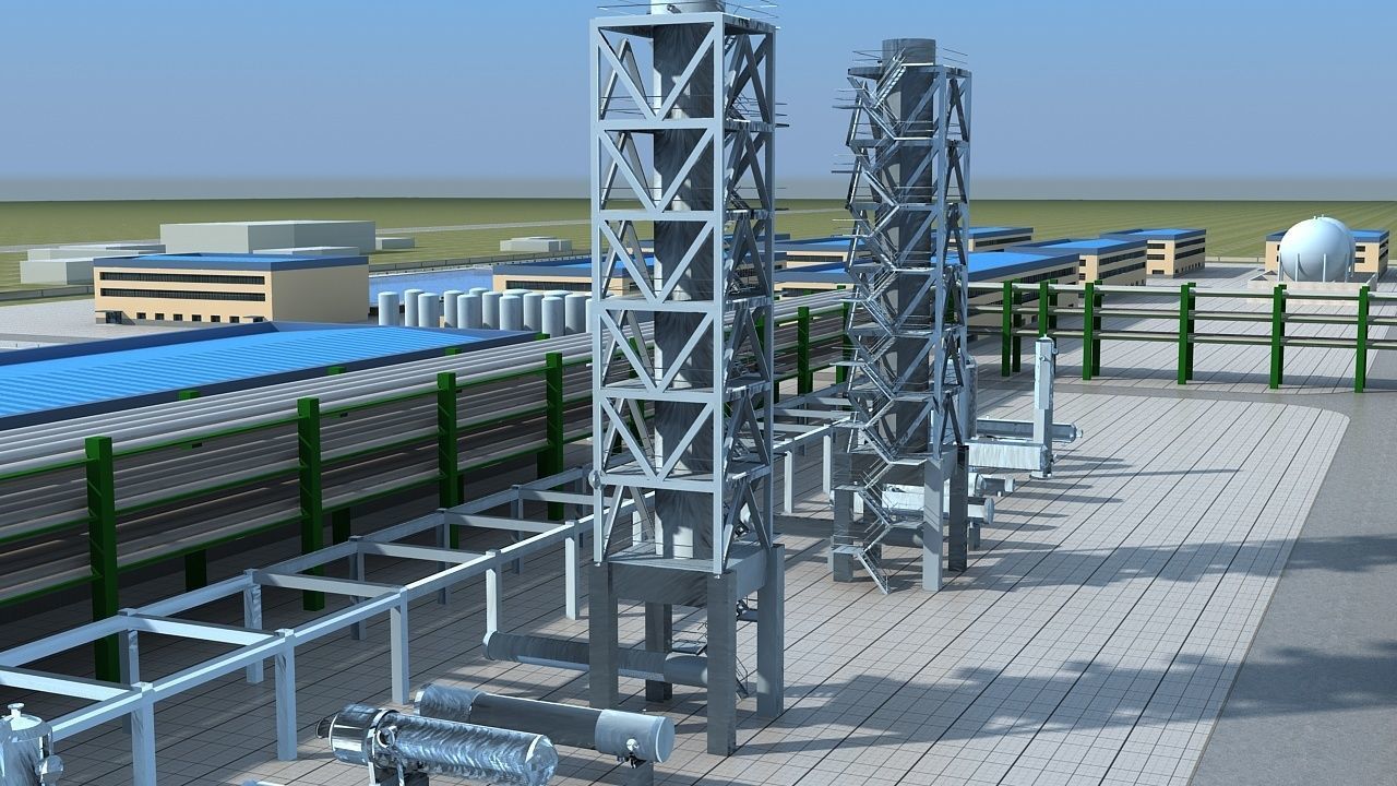 Factory 3 3D model | CGTrader