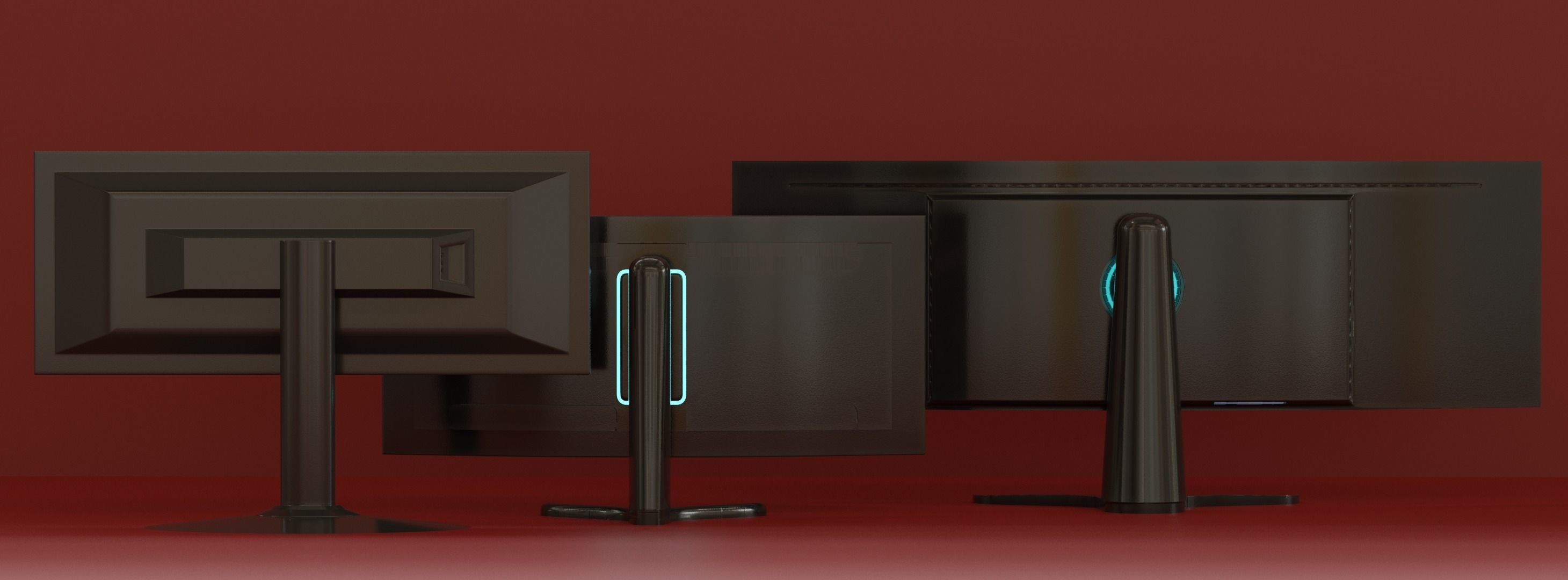 Gaming Monitors Pack 3D model | CGTrader