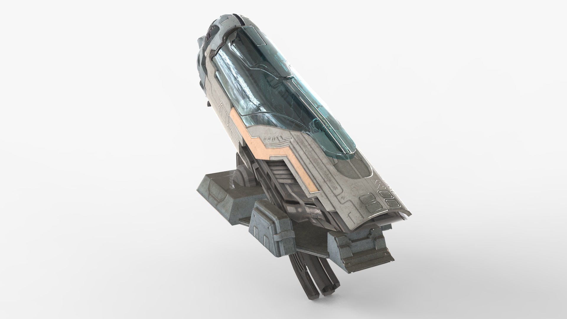 3D model Futuristic Sleep Pod VR / AR / low-poly rigged animated | CGTrader