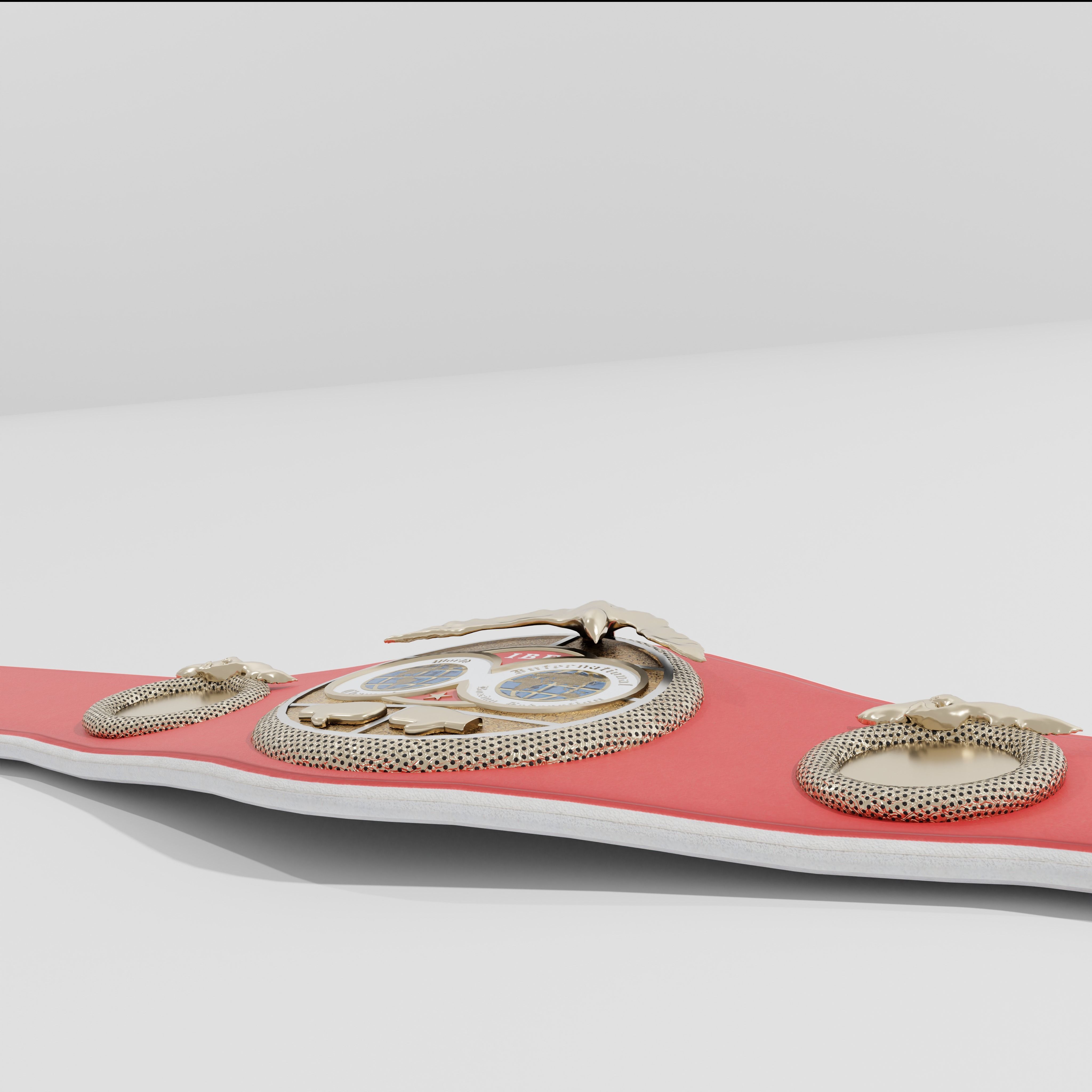 IBF WORLD CHAMPION BELT free 3D model | CGTrader