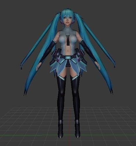 Hatsune Miku 3D model | CGTrader