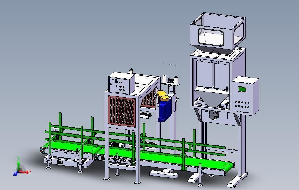 Automatic Quantitative Packaging Scale Machine 3D model 3D model | CGTrader