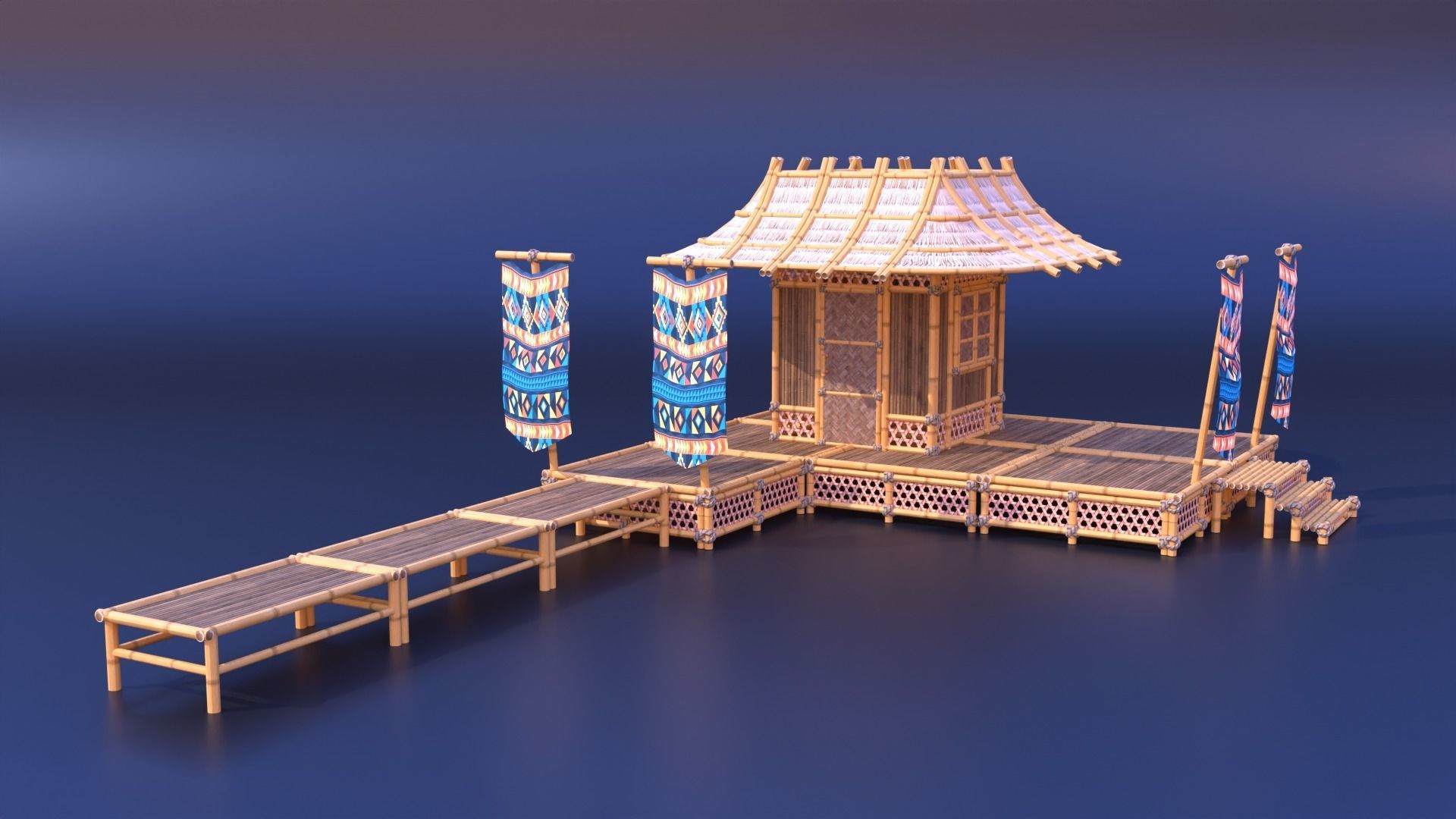 3D model Tribe Modular Asset Pack VR / AR / low-poly | CGTrader