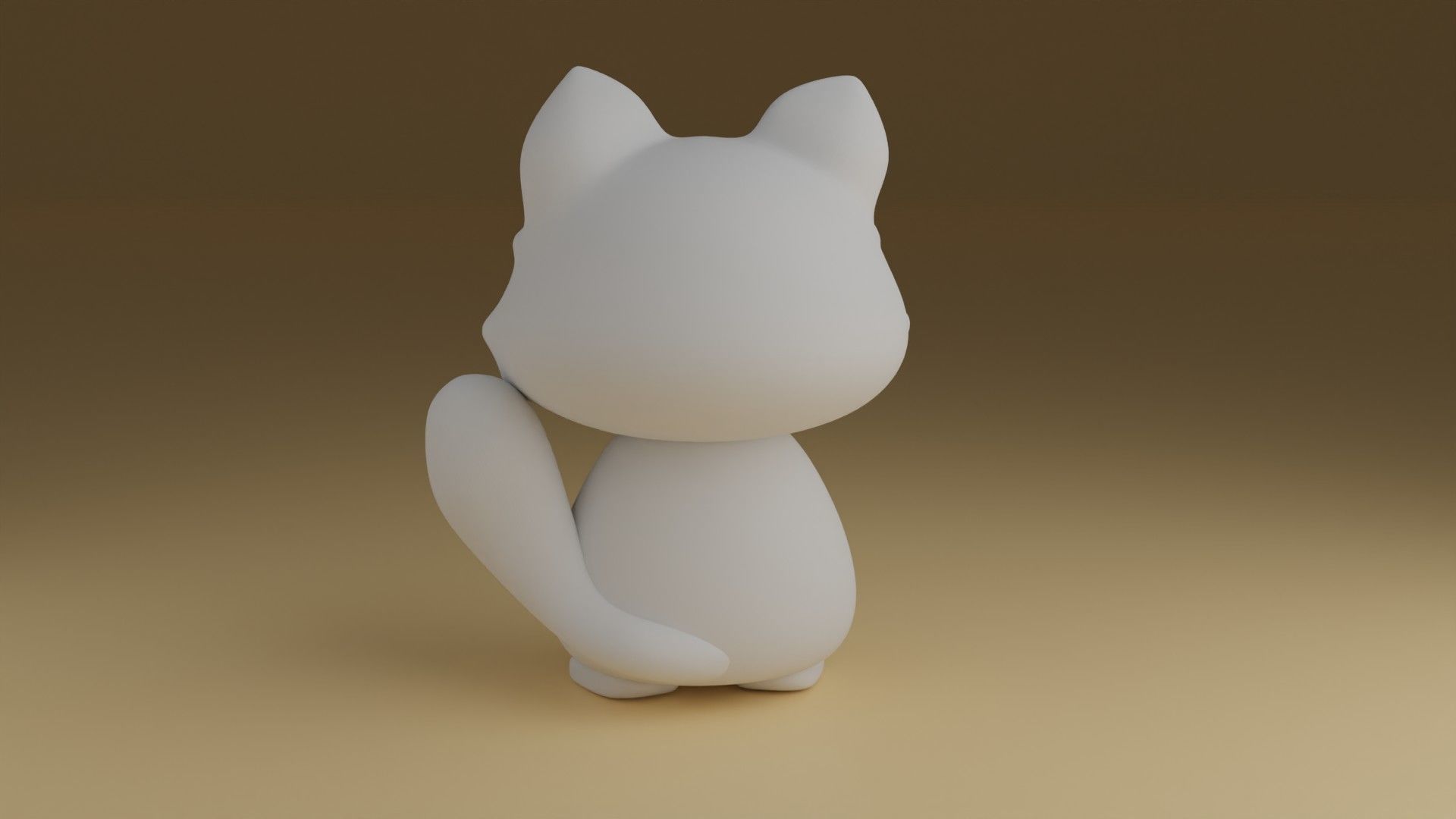 kitty 3D model 3D printable | CGTrader