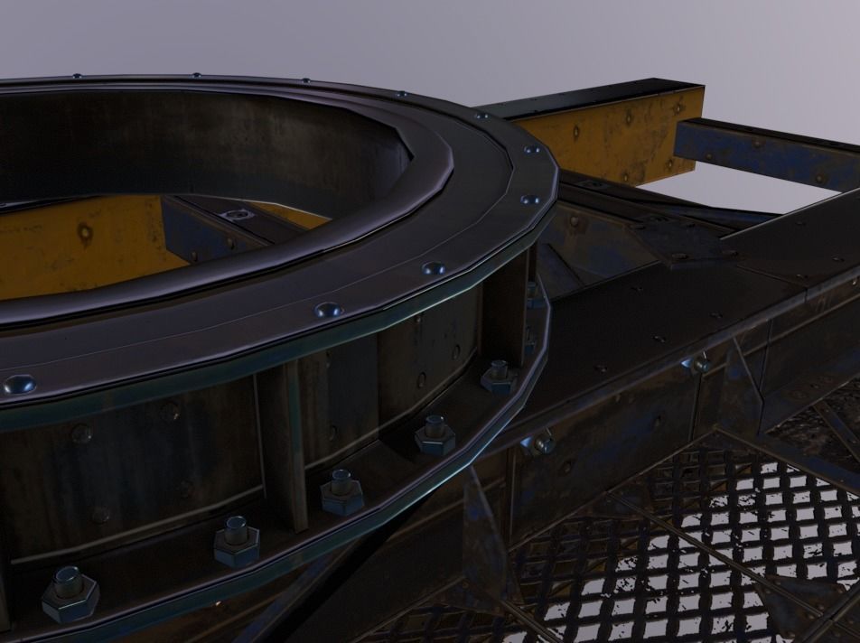 3D model Crane Engine Platform VR / AR / low-poly | CGTrader