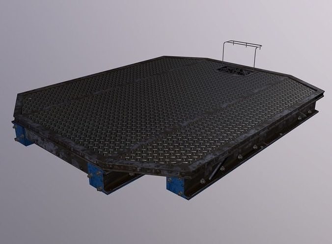 3D model Crane Platform Flat VR / AR / low-poly | CGTrader