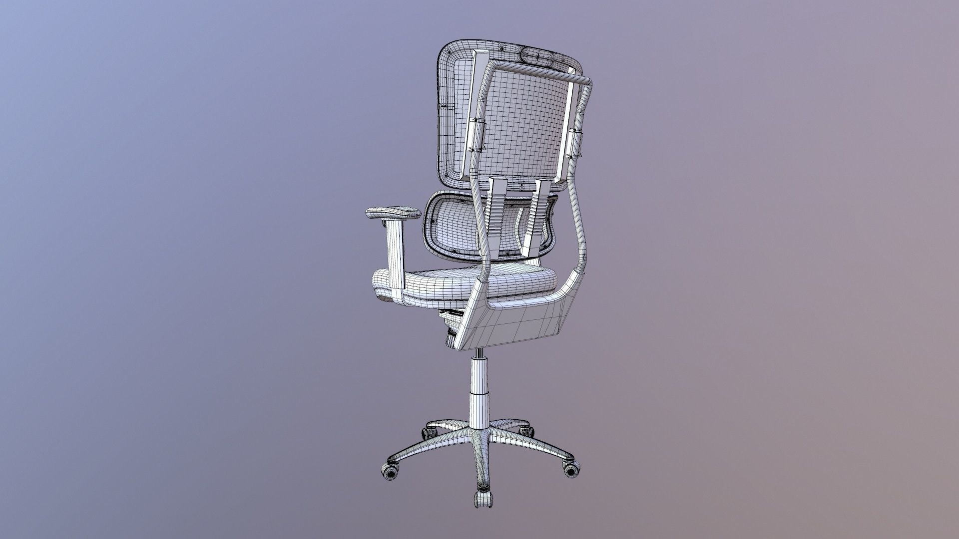 Manager Office Chair with Lumbar 3D model | CGTrader