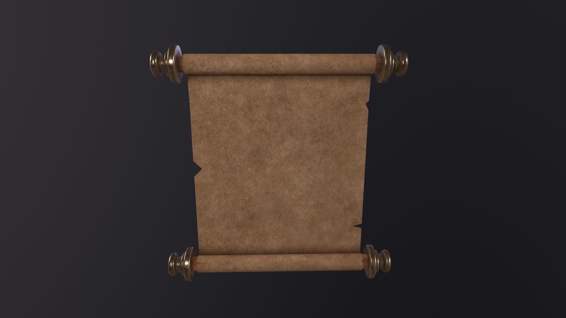 3D model Old Paper Scroll 3D Model VR / AR / low-poly | CGTrader