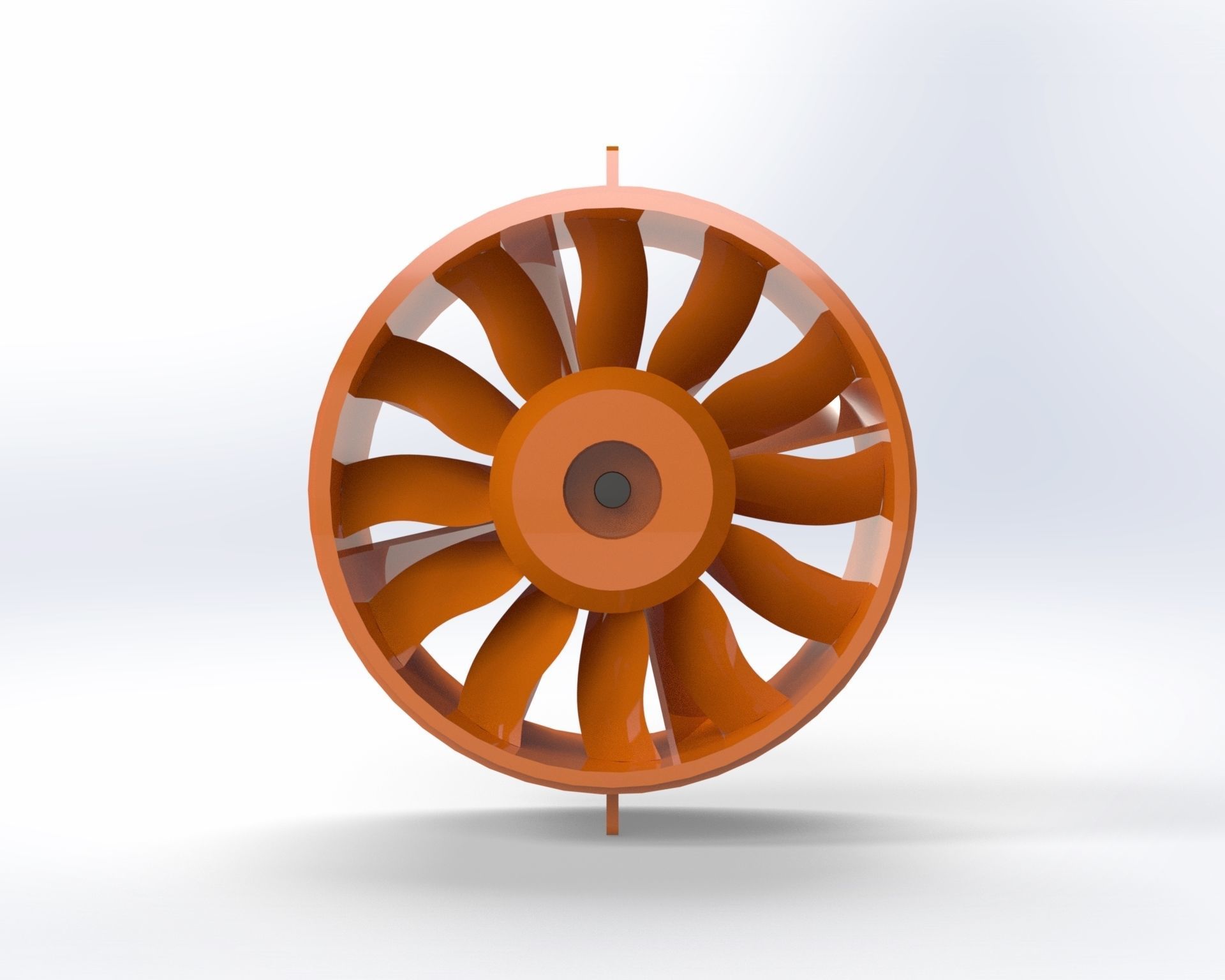 EDF 90mm 12 Blade Electric Jet Engine 3D model 3D printable | CGTrader