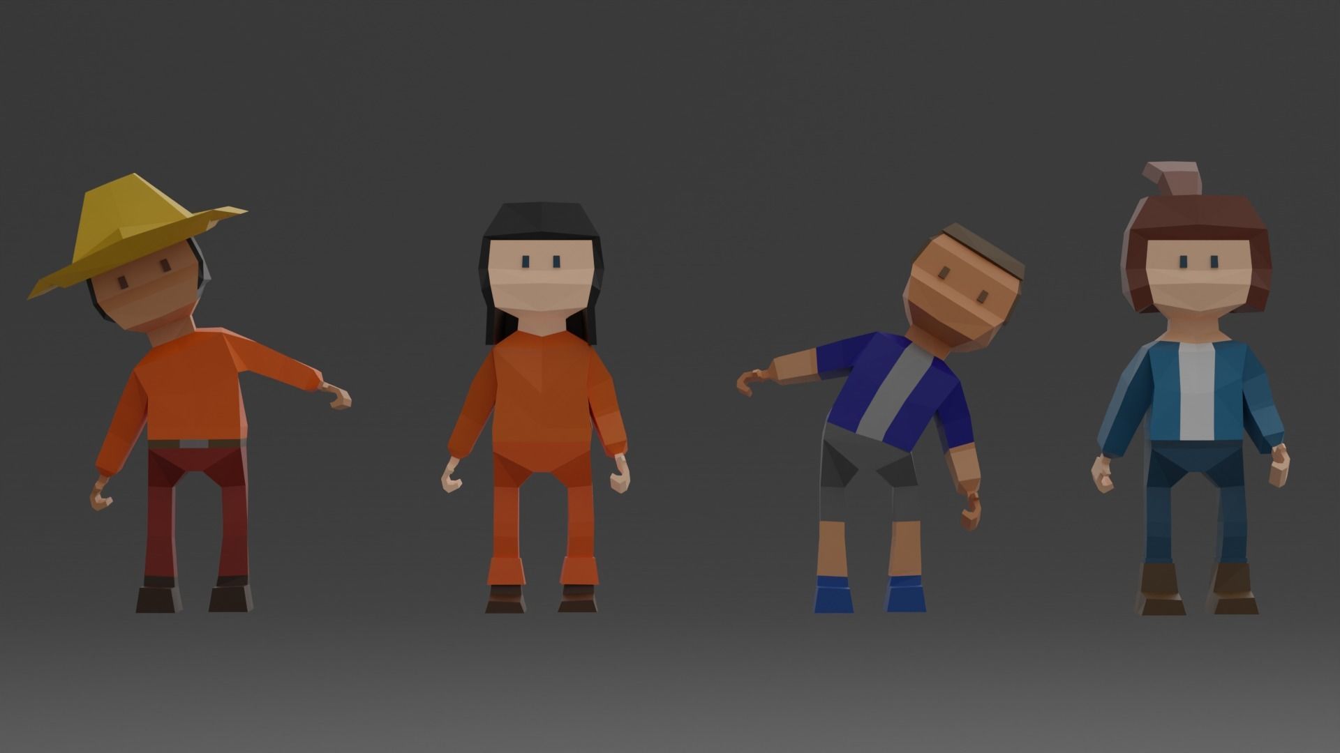 3D model characters VR / AR / low-poly | CGTrader