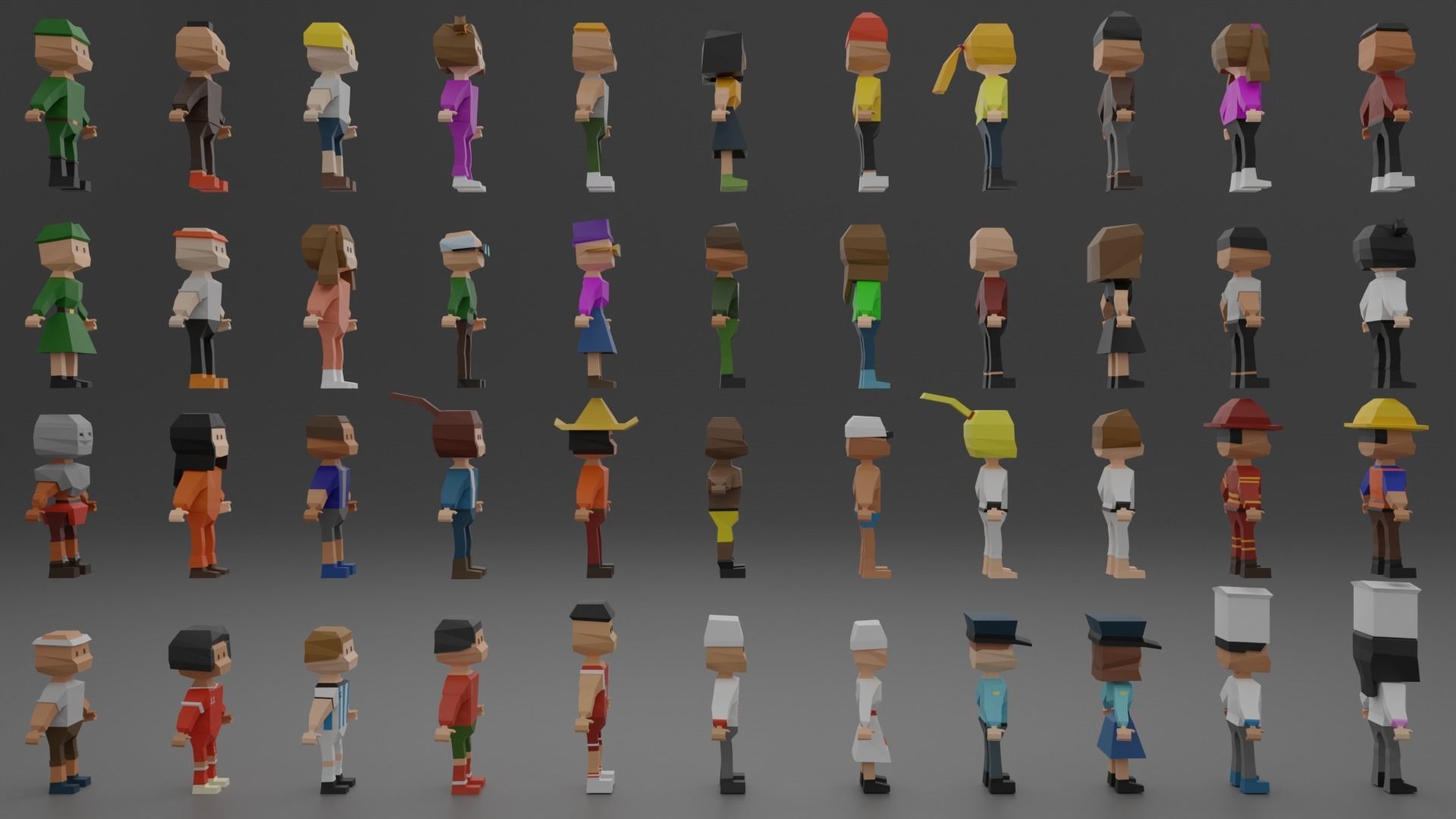 3D model characters VR / AR / low-poly | CGTrader