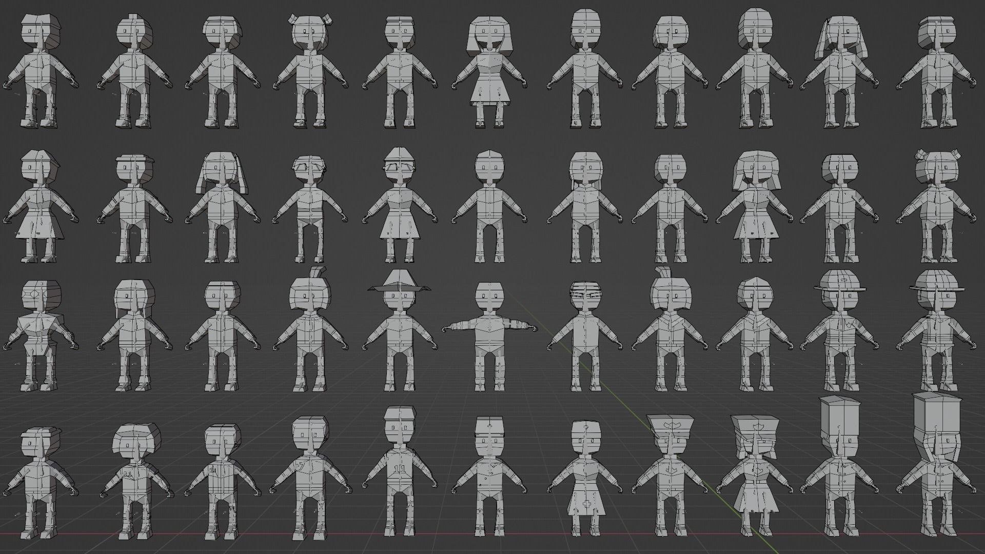 3D model characters VR / AR / low-poly | CGTrader