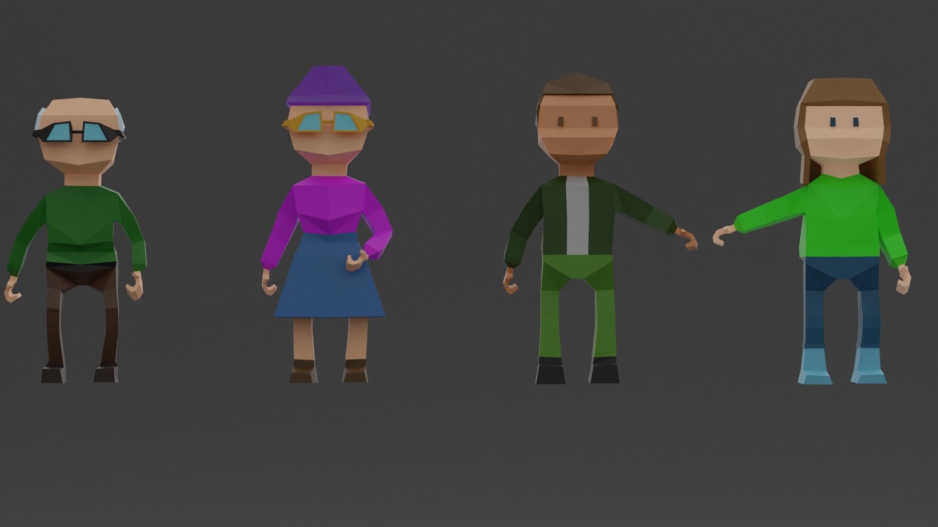 3D model characters VR / AR / low-poly | CGTrader