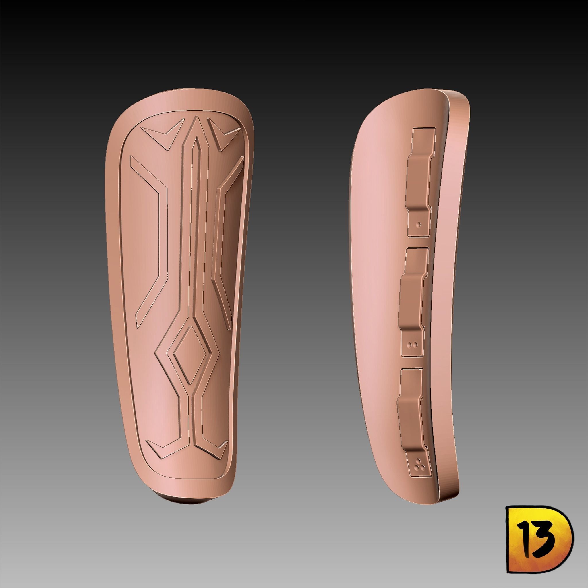 Link Arm Guard 3D model 3D printable | CGTrader