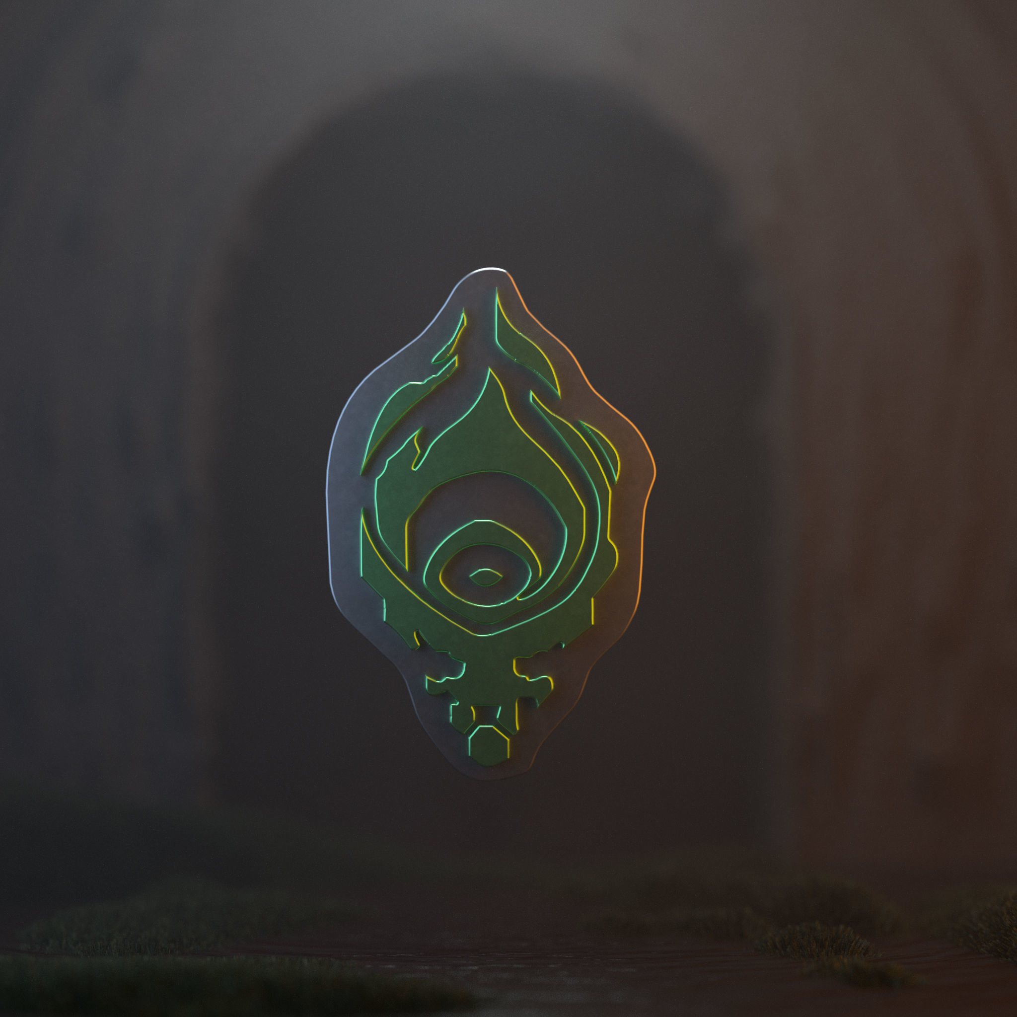 Shadow Isles Keychain Pendant 3D model 3D printable | CGTrader