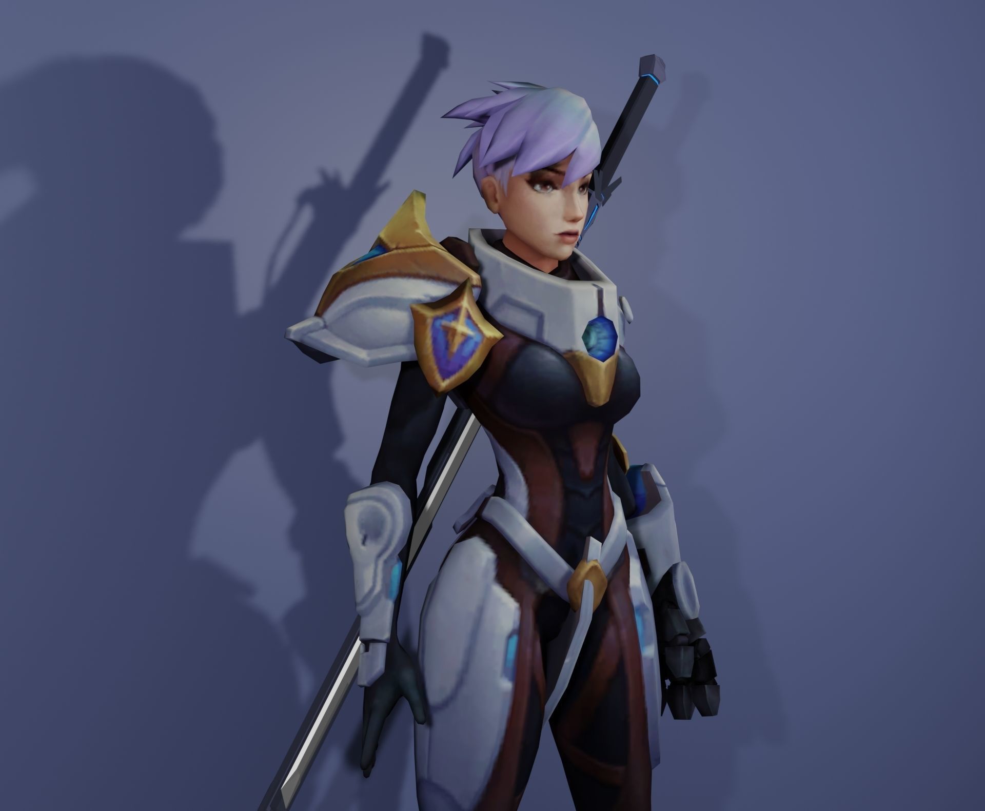 selina reven 3D model animated rigged | CGTrader
