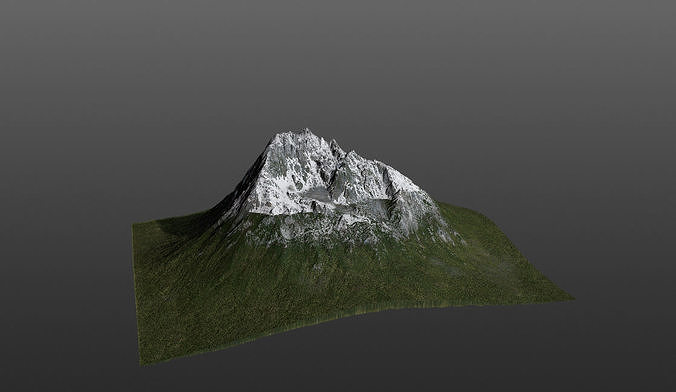 Realistic Snowy Mountain 3D model | CGTrader