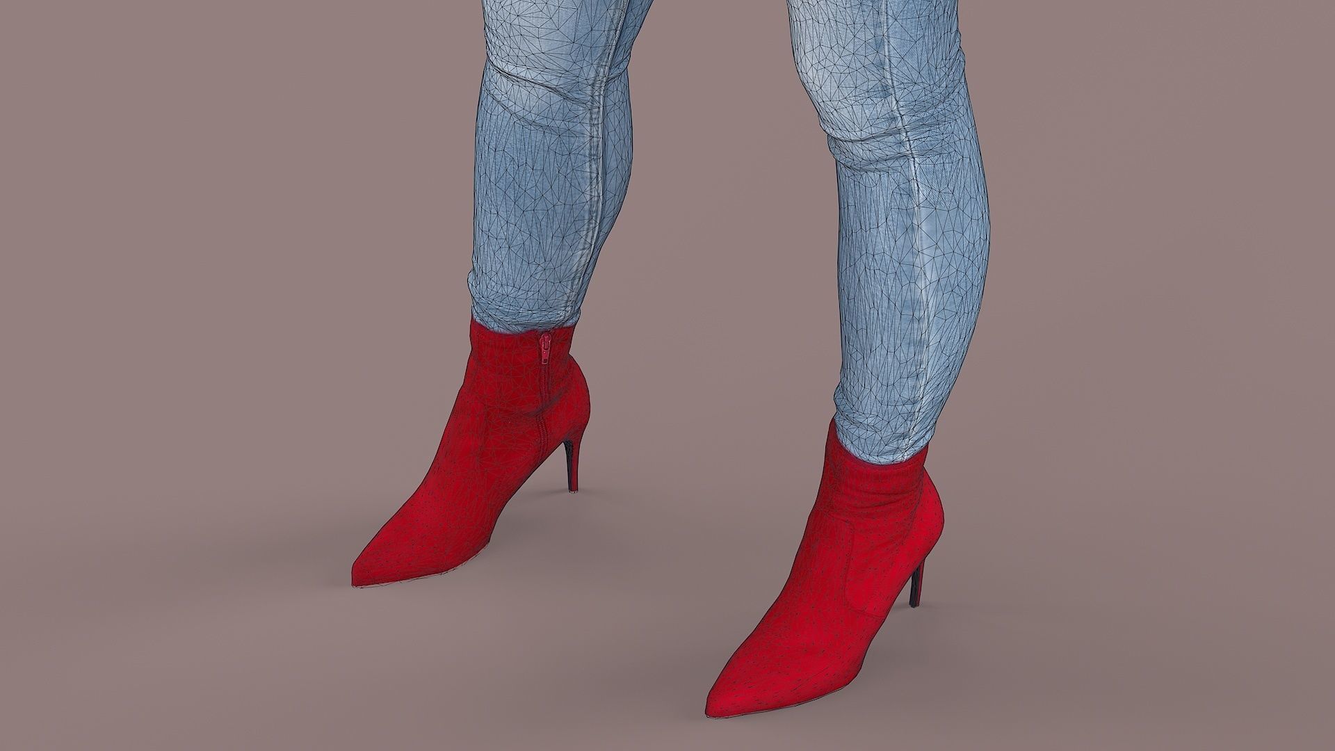 Chilly Days Vibrant Chic Standing Girl 3D model | CGTrader