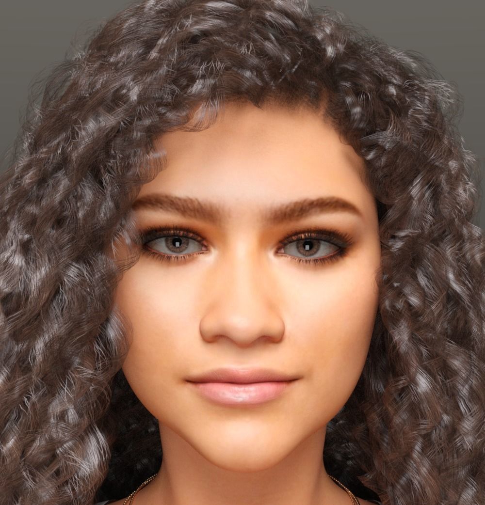 Zendaya for Genesis 8-1 Female 3D model rigged | CGTrader